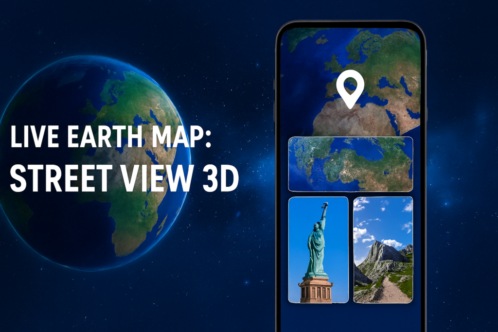 Explore o mundo sem sair de casa com o app Live Earth Map: Street View ...
